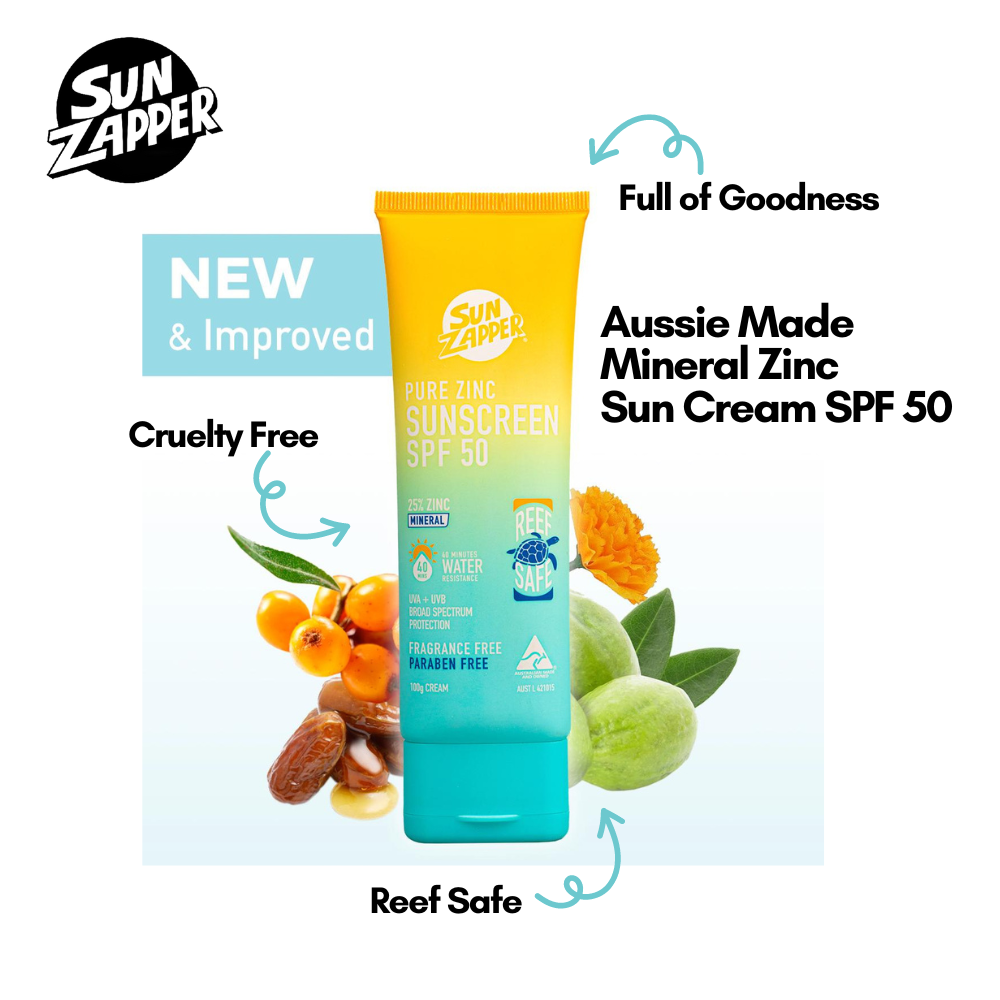 Reef Safe Sunscreen - Mineral Pure Zinc Oxide Sun Cream – Sun Zapper UK